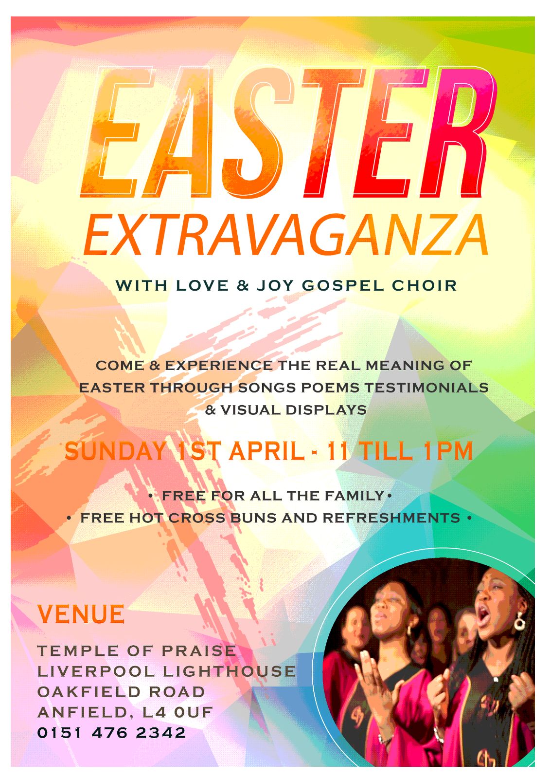 EASTER EXTRAVAGANZA with Love and Joy Gospel Choir — Temple of Praise